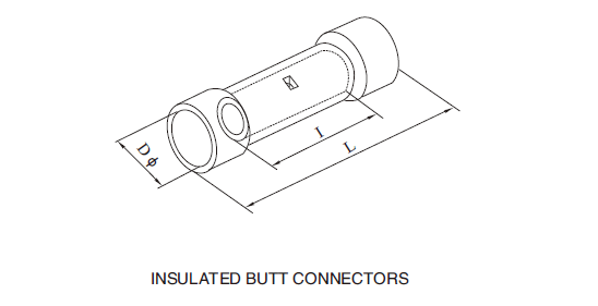 Insulated Butt Connectors - Buy 16-14 Awg Butt Connectors, Butt Splice ...